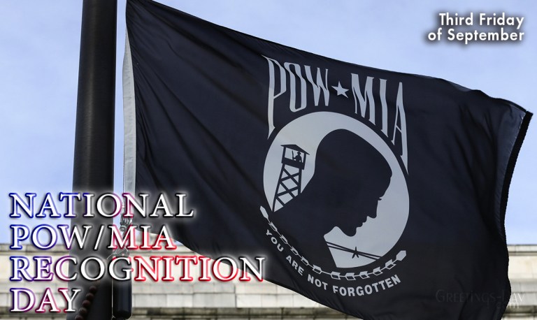 NATIONAL POW/MIA DAY – ARMY BARRACKS