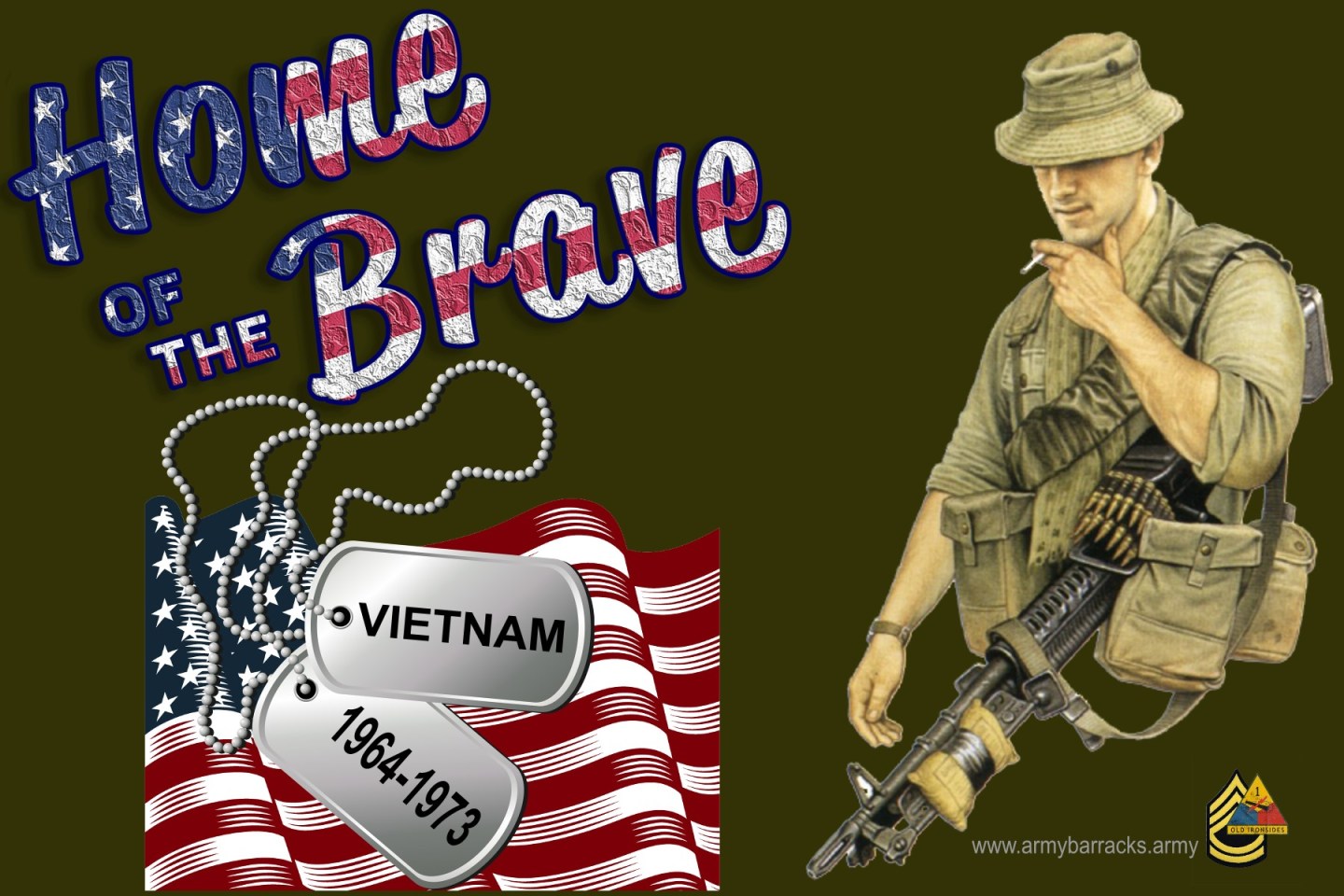 VIETNAM VETERAN – ARMY BARRACKS